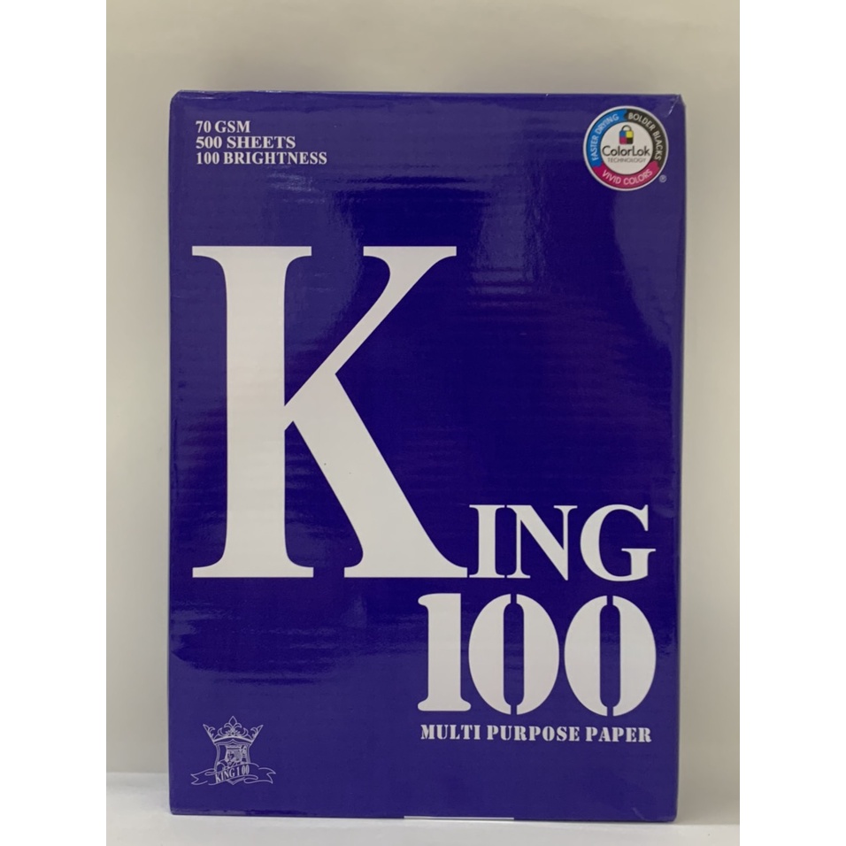 Giấy in A4 King 100 Đinh Lượng 70gsm | Shopee Việt Nam