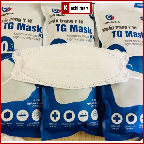 Khẩu trang KF94, khẩu trang 4D TGMASK 4 lớp chính hãng (gói/hộp 10 cái ...