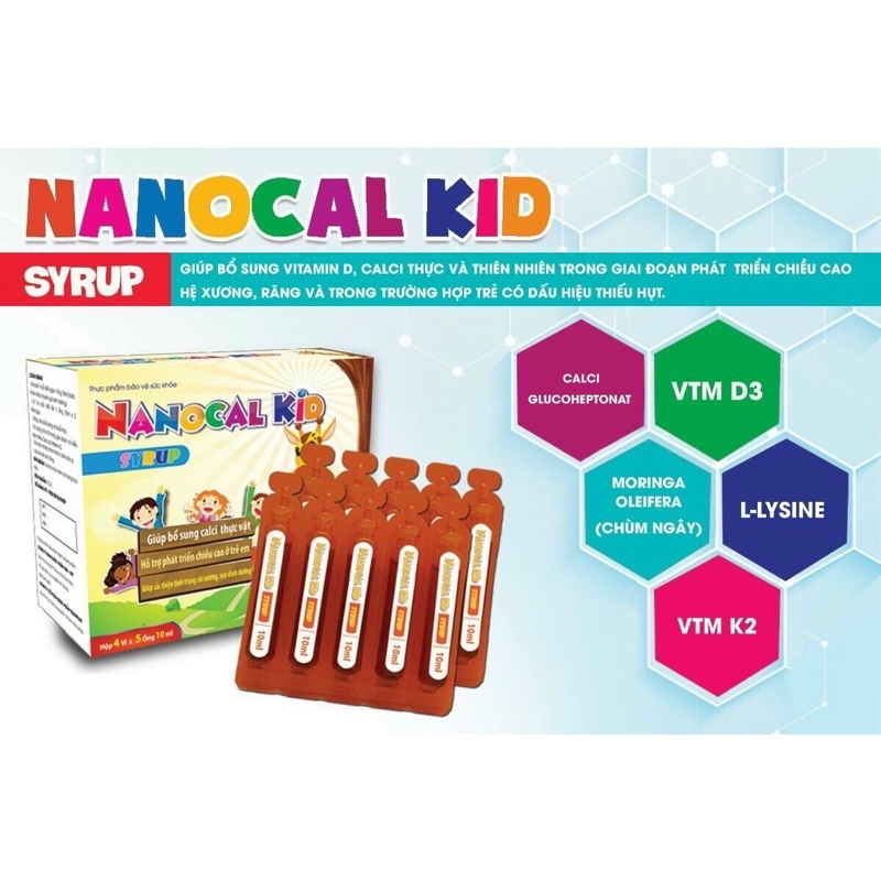 NANOCAL KID - Bổ sung Canxi hỗ trợ phát triển chiều cao ở trẻ | Shopee Việt Nam