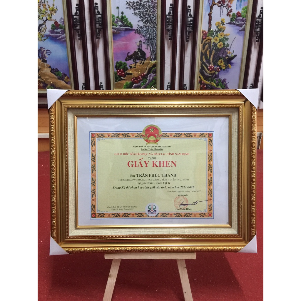 Khung treo bang khen cao cấp (30x42cm) | Shopee Việt Nam