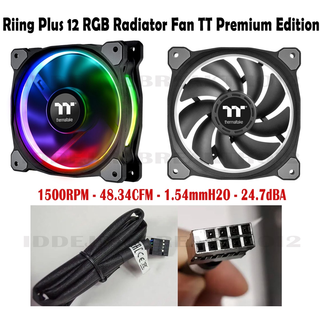 Quạt tản nhiệt Thermaltake Riing Plus 12 RGB Radiator Fan TT Premium ...