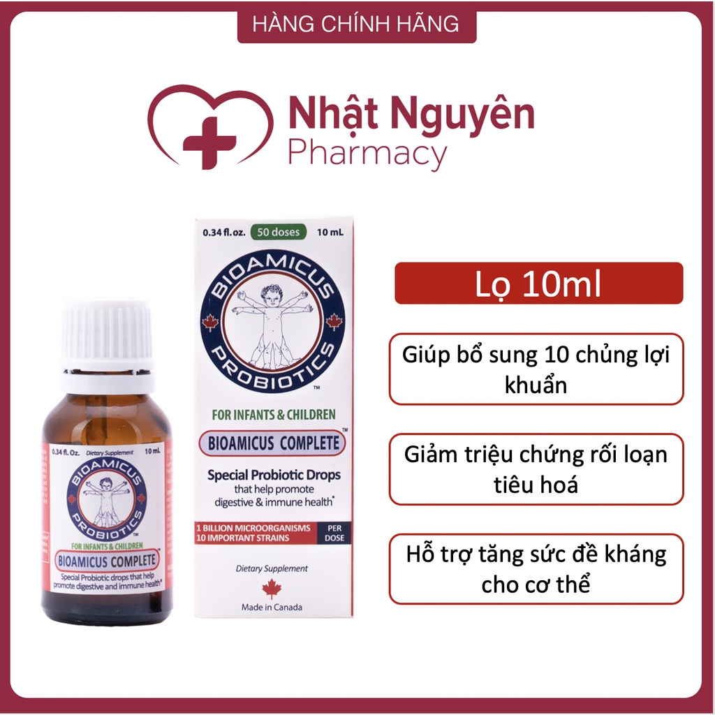 [CHÍNH HÃNG] Men vi sinh 10 chủng BioAmicus Complete | Shopee Việt Nam