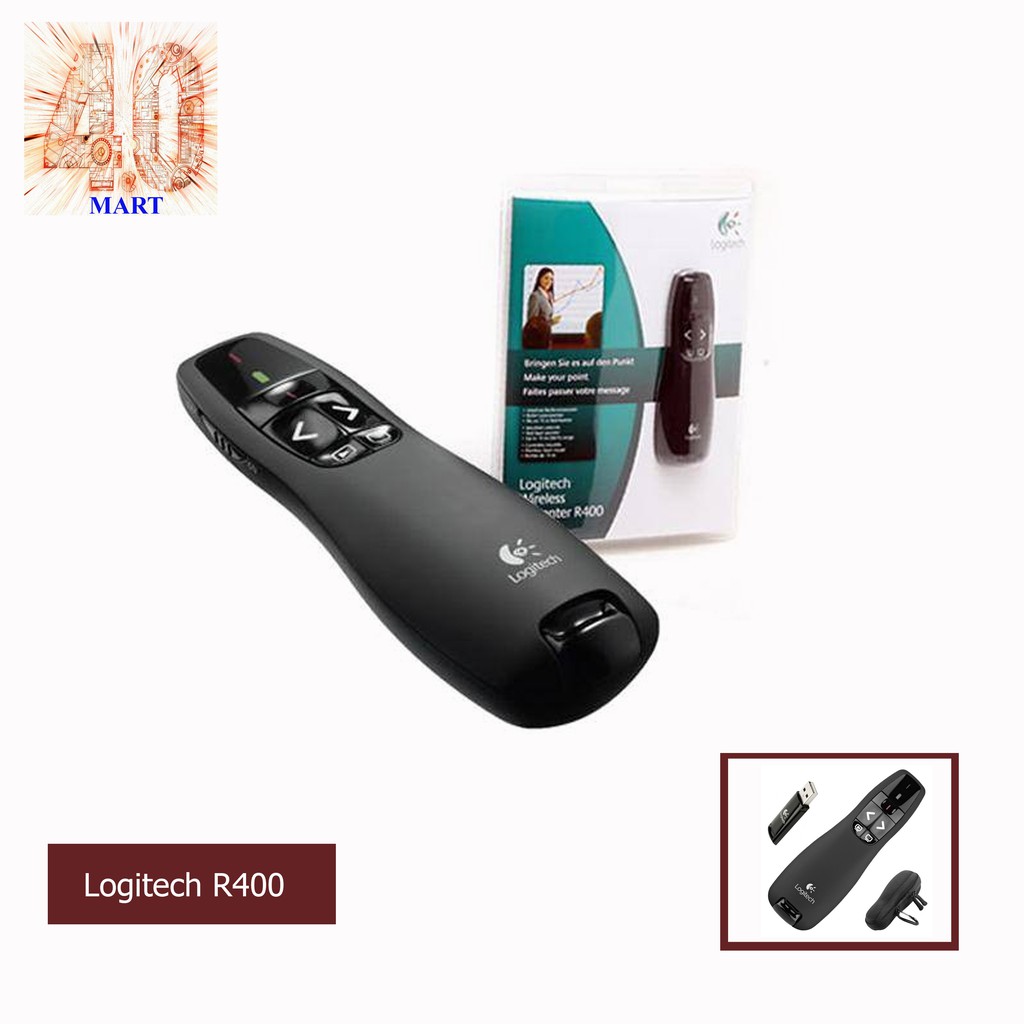 Bút trình chiếu Logitech R400 , bút chỉ tia laser cho máy chiếu ...