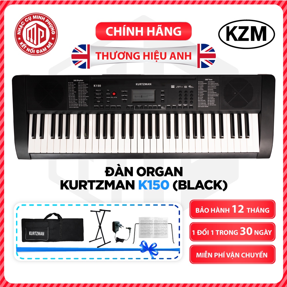 Đàn Organ điện tử/ Portable Keyboard - Kzm Kurtzman K150 (BL) - Màu đen ...