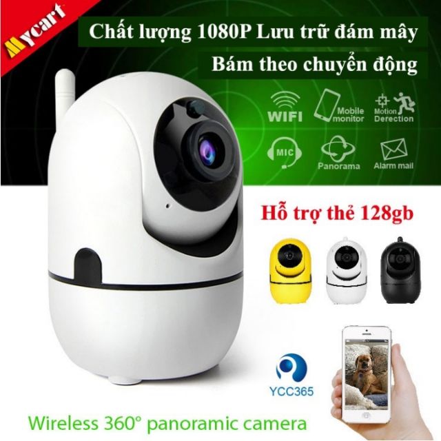 Camera Wifi IP YCC 365 PULL HD 1080P - Bám theo chuyển động. | Shopee ...