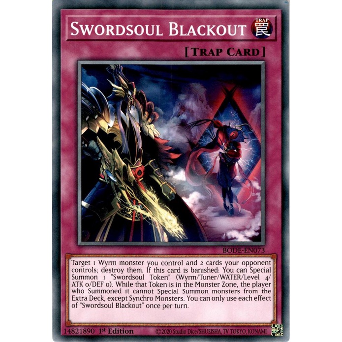 Thẻ bài YUGIOH - Swordsoul Blackout - Xiangjian Sudden Shift - BODE-EN073 - Common 1st Edition ...
