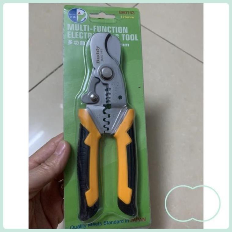 Kìm cắt dây đa năng cao cấp Nhật Bản 3 trong 1 Buddy BA0143 175mm Cắt ...
