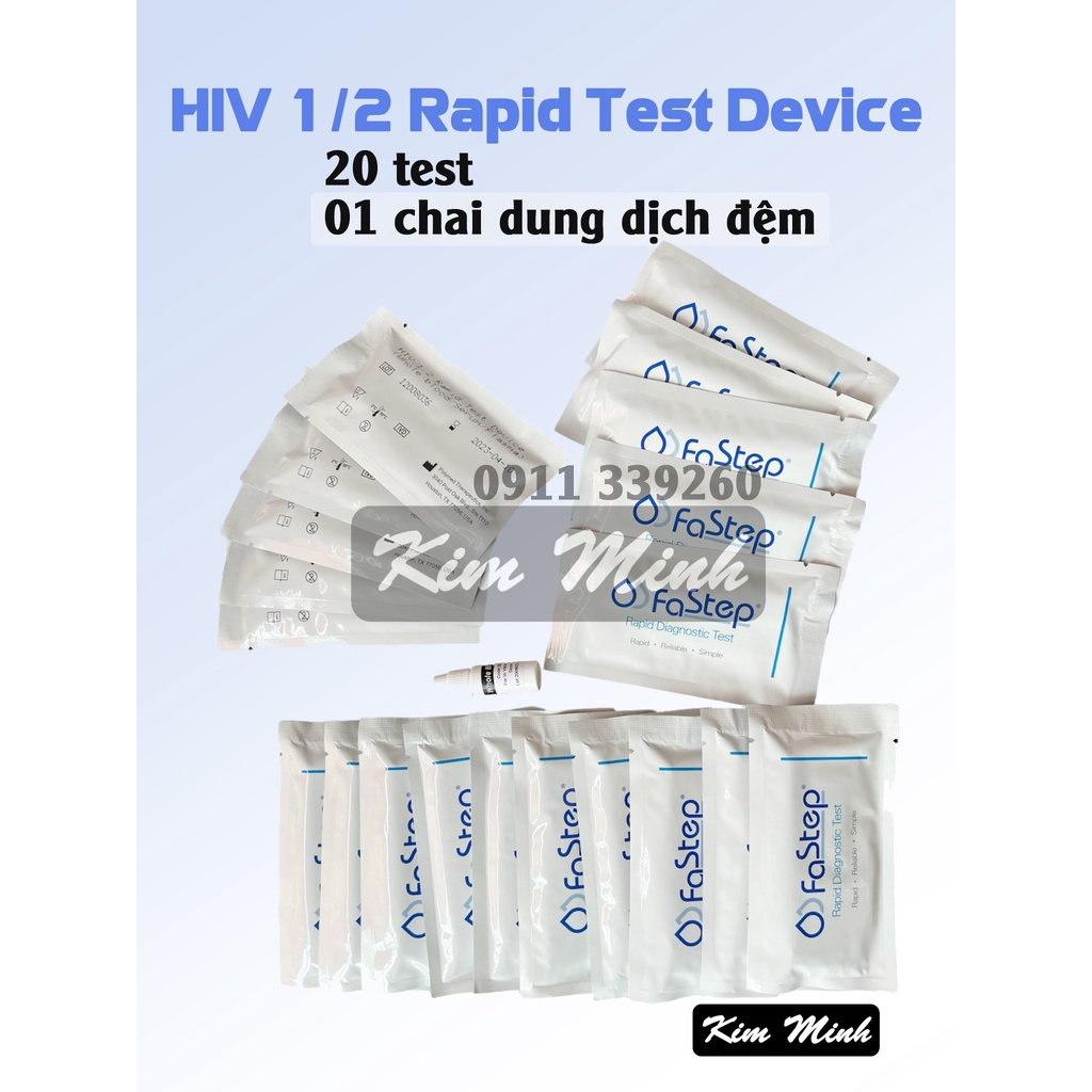 Que thử HIV Fastep USA tách lẻ 20 test, dạng khay | Shopee Việt Nam