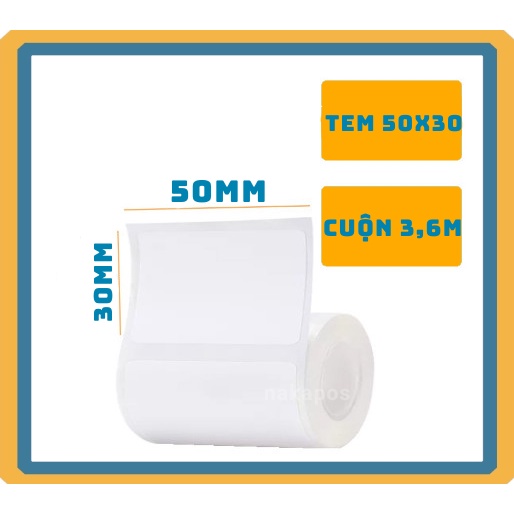 Giấy in nhiệt dán, Giấy in tem nhãn DÁN ĐƯỢC cho máy DB23, Niimbot B21, B11, B3S,PT210, Con mèo ...