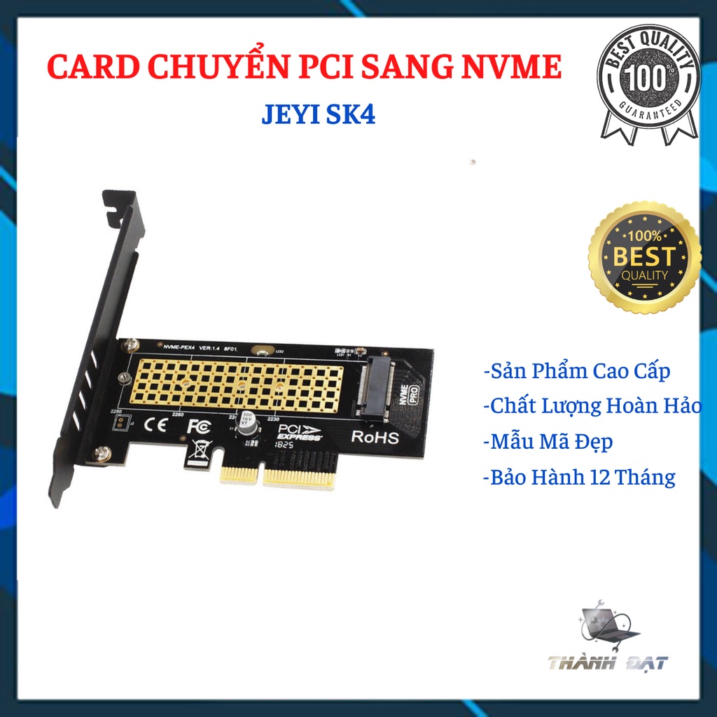 Card PCI E 4x, 8X...chuyển NVME M2 Adapter JEYI_SK4(cắm thêm nvme trên khe pci) | Shopee Việt Nam