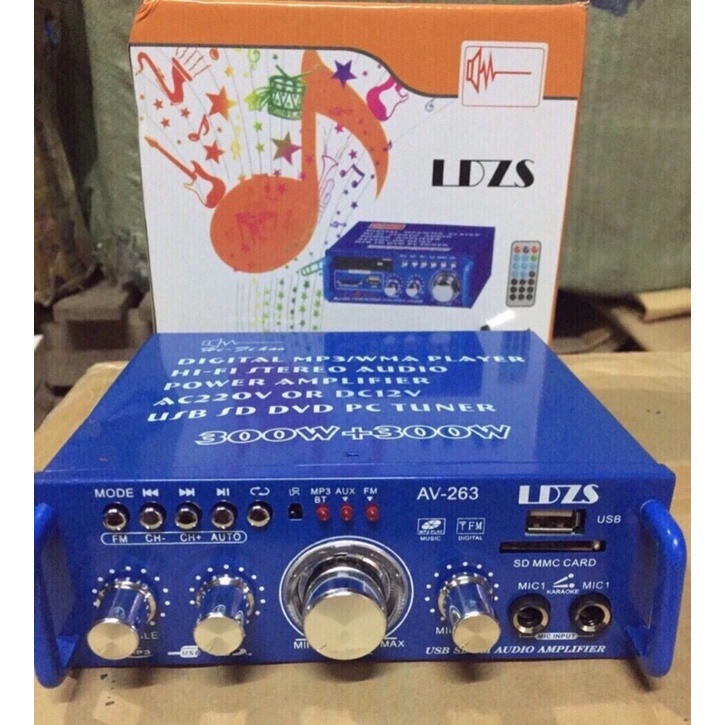 Amply mini Bluetooth AV-263 | Shopee Việt Nam