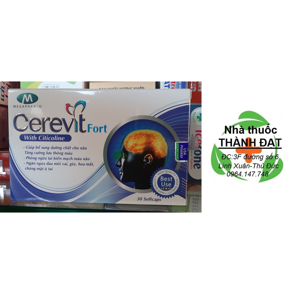 cerevit fort hỗ trợ tuần hoàn não / cerevitfort | Shopee Việt Nam
