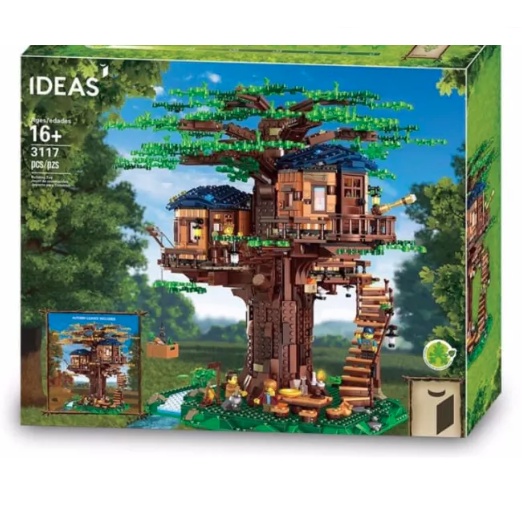 Lego - Ideas 6007 ( Xếp Hình Ngôi Nhà Trên Cây - Tree House 3117 Mảnh ...