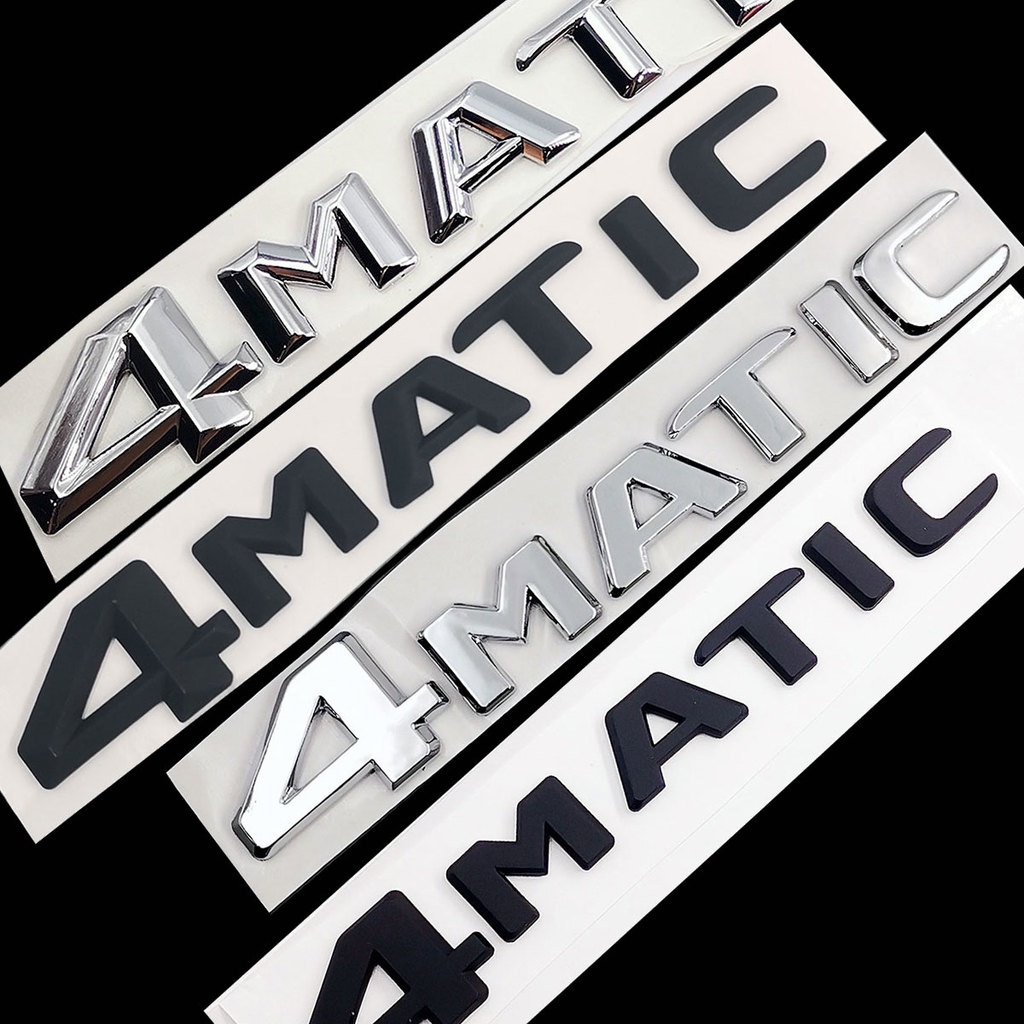 Logo 4MATIC Màu Đen Cho Mercedes Benz A B C E G S ML SL CL GLA CLA ...