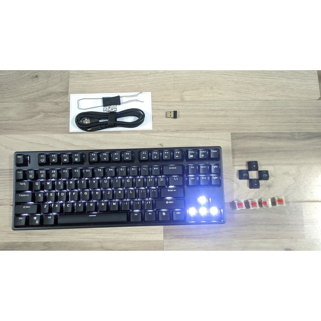 Bàn Phím Cơ Không Dây HOTSWAP RK987, RK71 Led RGB & Đơn Sắc. Ba Chế Độ ...