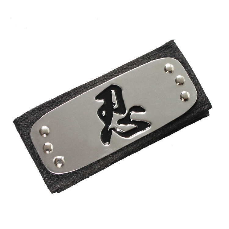 Naruto Anime Peripheral Cosplay Headband Guard Forehead Konoha Logo ...