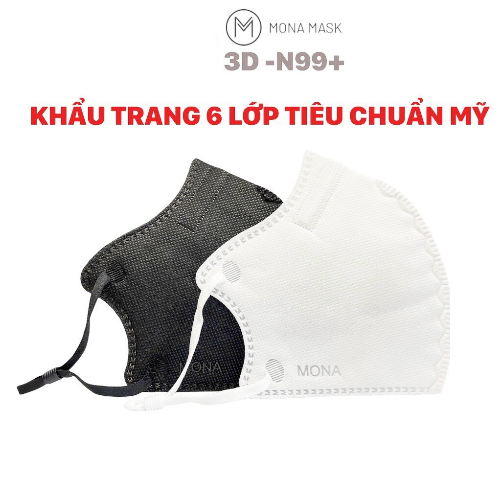 Khẩu trang Mona Mask N99 chống bụi siêu mịn PM2.5, virus, tia UV, kháng khuẩn đạt nhiều chuẩn ...