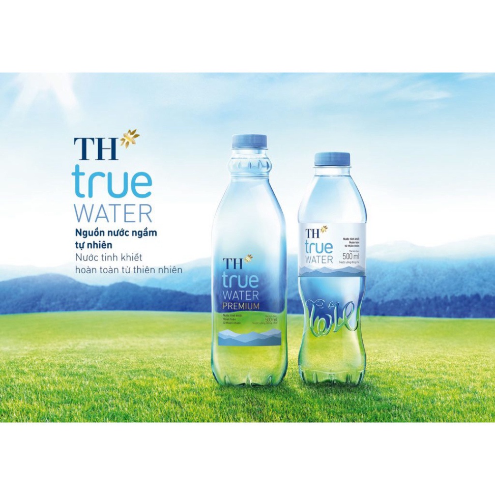 Nước sạch sẽ TH True water 500ml(Thùng 24 chai) | Shopee Việt Nam