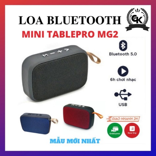 Loa bluetooth mini MG2 - Loa mini giá rẻ, cầm tay nhỏ gọn, nghe nhạc không dây, cắm USB , thẻ ...