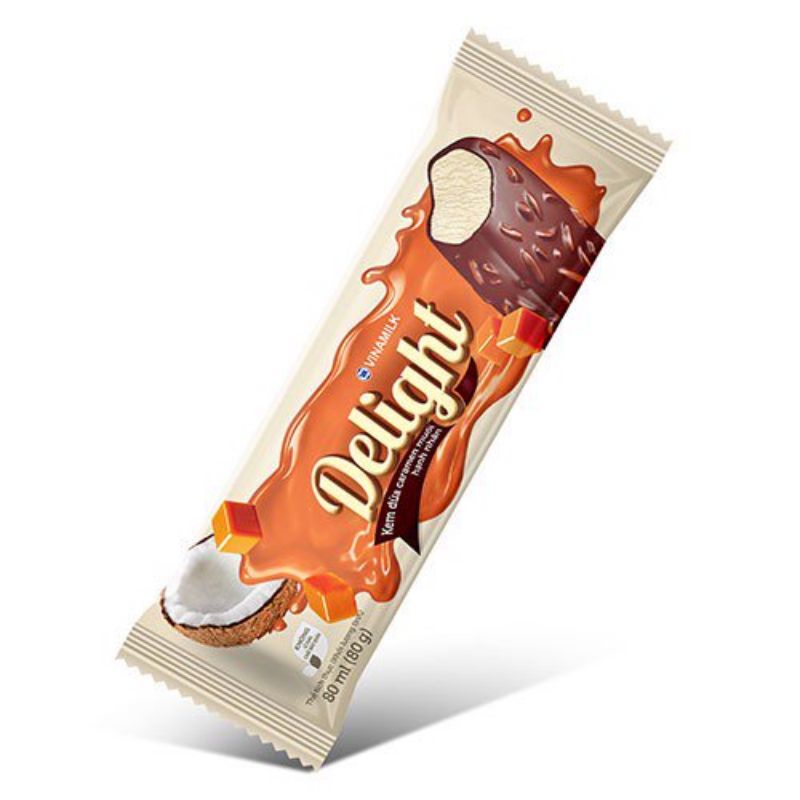 (Hỏa tốc) Kem cây Delight Hạnh Nhân Vinamilk 80ml MATCHA/SOCOLA/DỪA ...