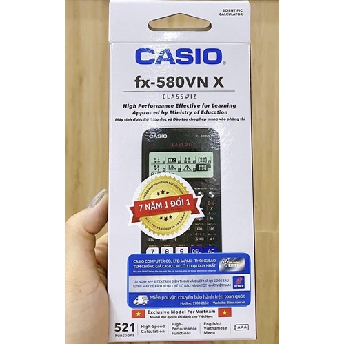 [Máy tính Casio FX 580VN X Hàng chính hãng bảo hành 7 năm casio 580vnx ...