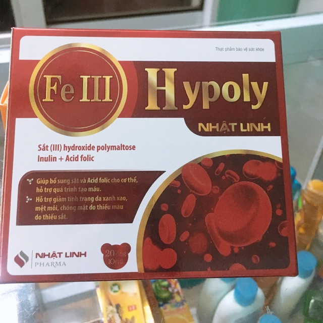 Sắt - Hypoly-ngừa thiếu máu , mệt mỏi , xanh xao | Shopee Việt Nam