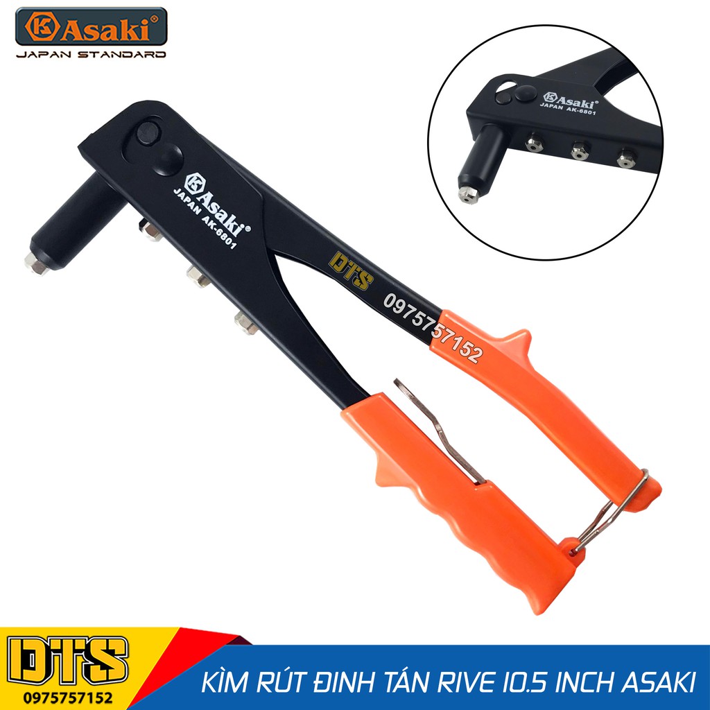 Kìm rút đinh tán, kìm rút đinh rive 10.5 inch/ 265mm Asaki AK-6801 ...