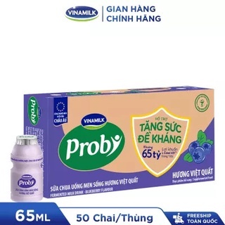 THÙNG 50 CHAI SỮA CHUA UỐNG PROBI VIỆT QUẤT 65ML | Shopee Việt Nam