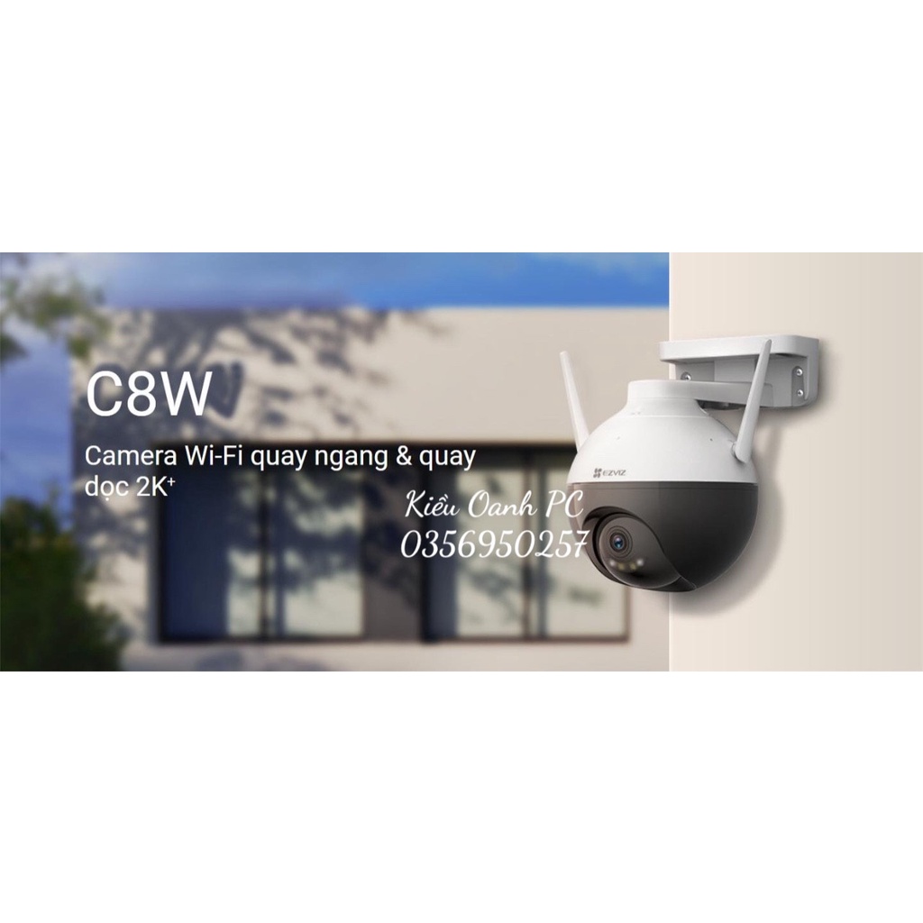Camera Ezviz Ngoài Trời C8C 2MP Full HD 1080P xoay 360 độ Tích hợp AI ...