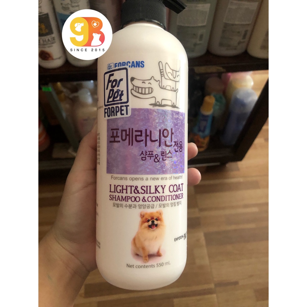 SỮA TẮM FORCANS DÀNH CHO CHÓ DA NHẠY CẢM 550ml - Forcans Light & Silky ...