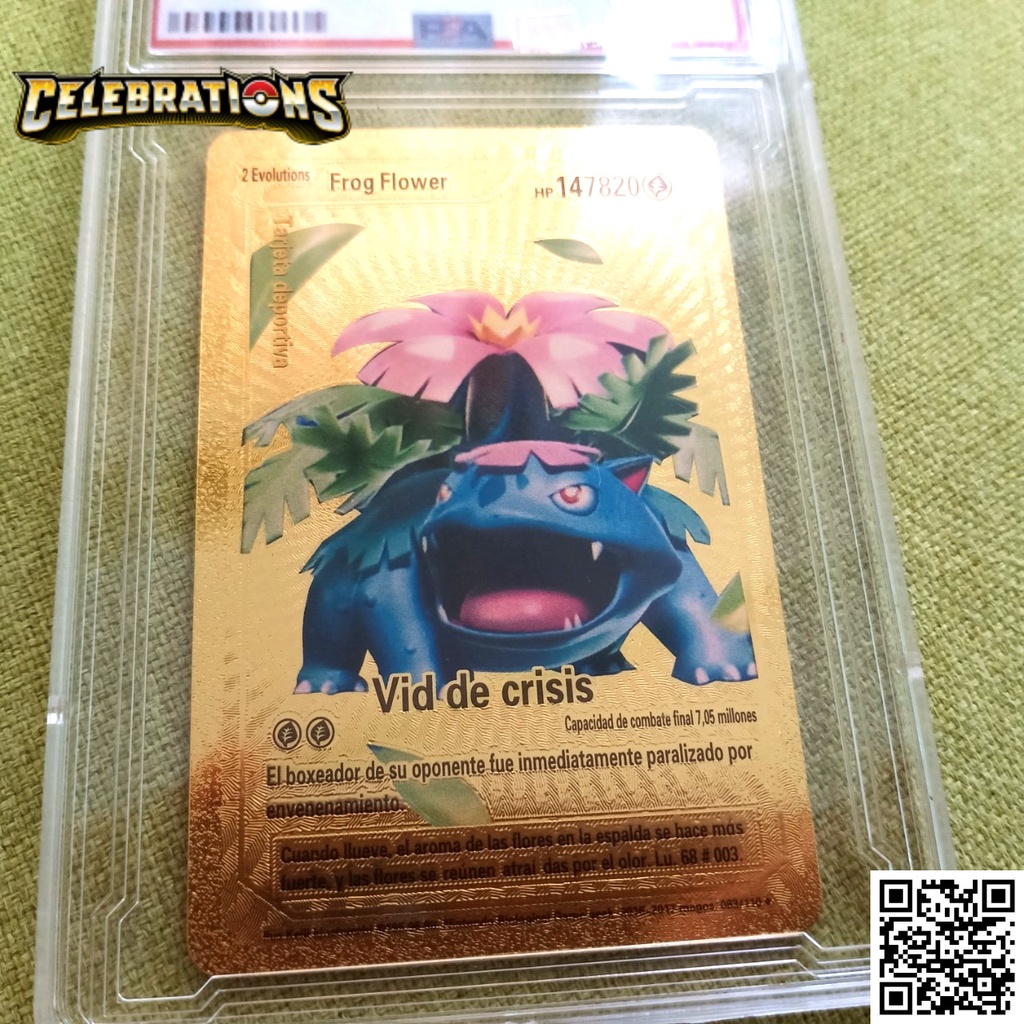 Card Gold Pokemon lá Frog Flower 68 003 ếch kỳ diệu cấp 3 Tặng Top ...