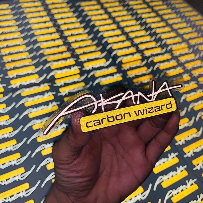 Tem AKANA carbon wizard phản quang chính hãng decal 3M công nghệ in cộm ...