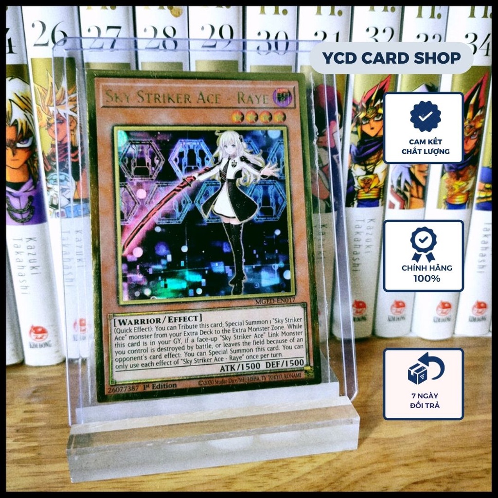 Thẻ bài yugioh chính hãng Sky Striker Ace – Raye – Premium Gold Rare | Shopee Việt Nam