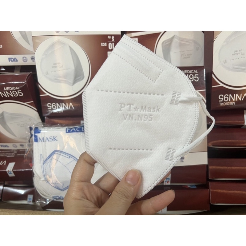 Hộp 10 khẩu trang Y tế 5 lớp Kháng Khuẩn PT MASK MEDICAL VNN95 - [ HOẢ ...
