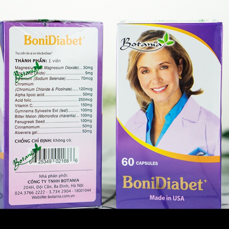 Bonidiabet hỗ trợ bệnh tiểu đường, giảm glucose máu, ngăn ngừa các biến ...