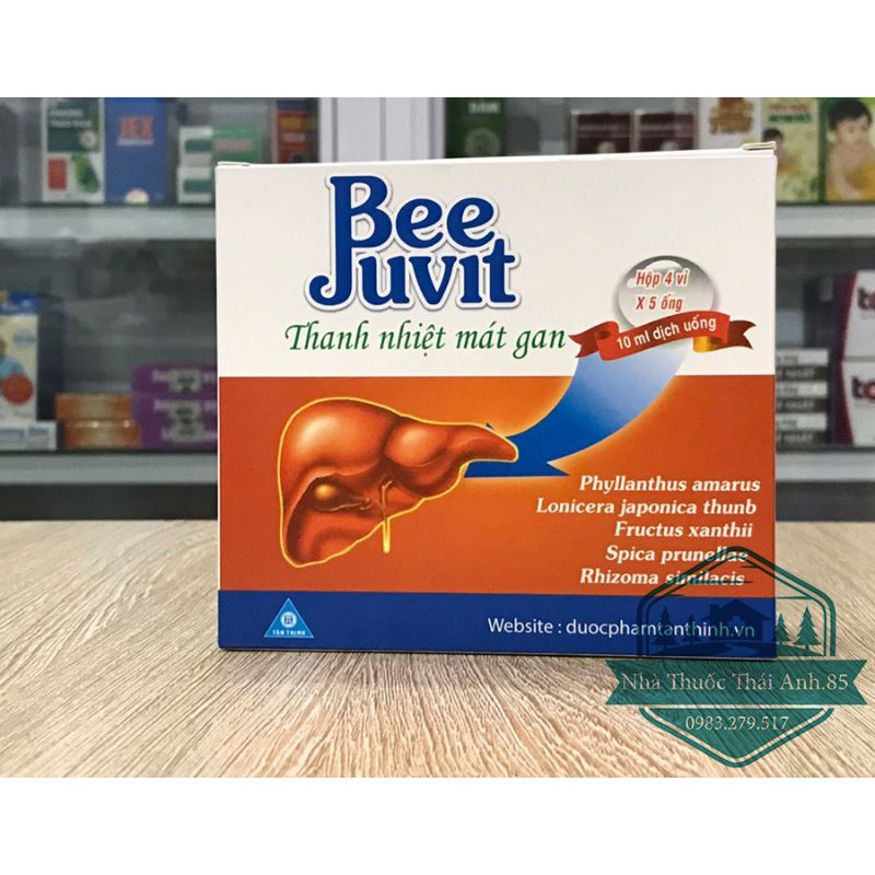 Bee juvit mát gan thanh nhiệt hộp 20 ống | Shopee Việt Nam