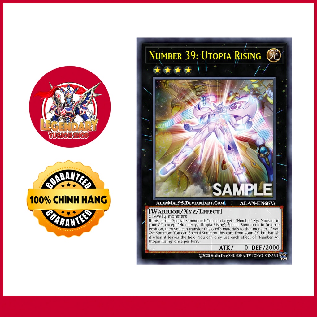 [Thẻ Bài Yugioh Chính Hãng] Number 39: Utopia Rising | Shopee Việt Nam