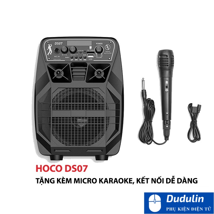 Loa Bluetooth Karaoke HOCO DS07 kèm 1 micro có dây | Shopee Việt Nam