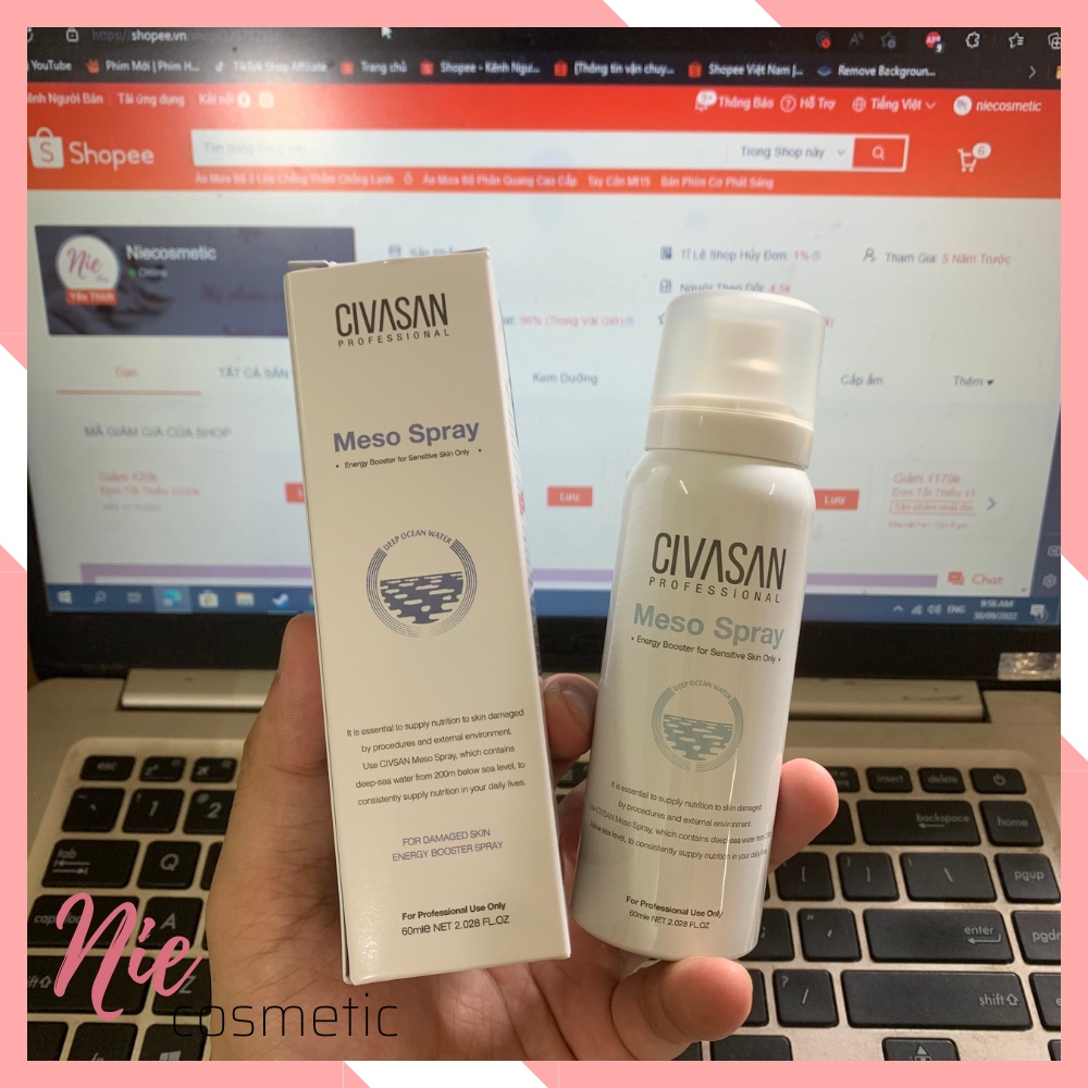 Xịt Khoáng Civasan Meso Spray 60ml | Shopee Việt Nam