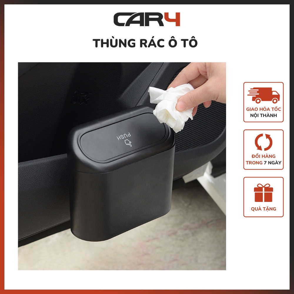 Thùng rác ô tô mini gắn cửa tiện lợi Car4 - (KM Khai Trương) | Shopee ...