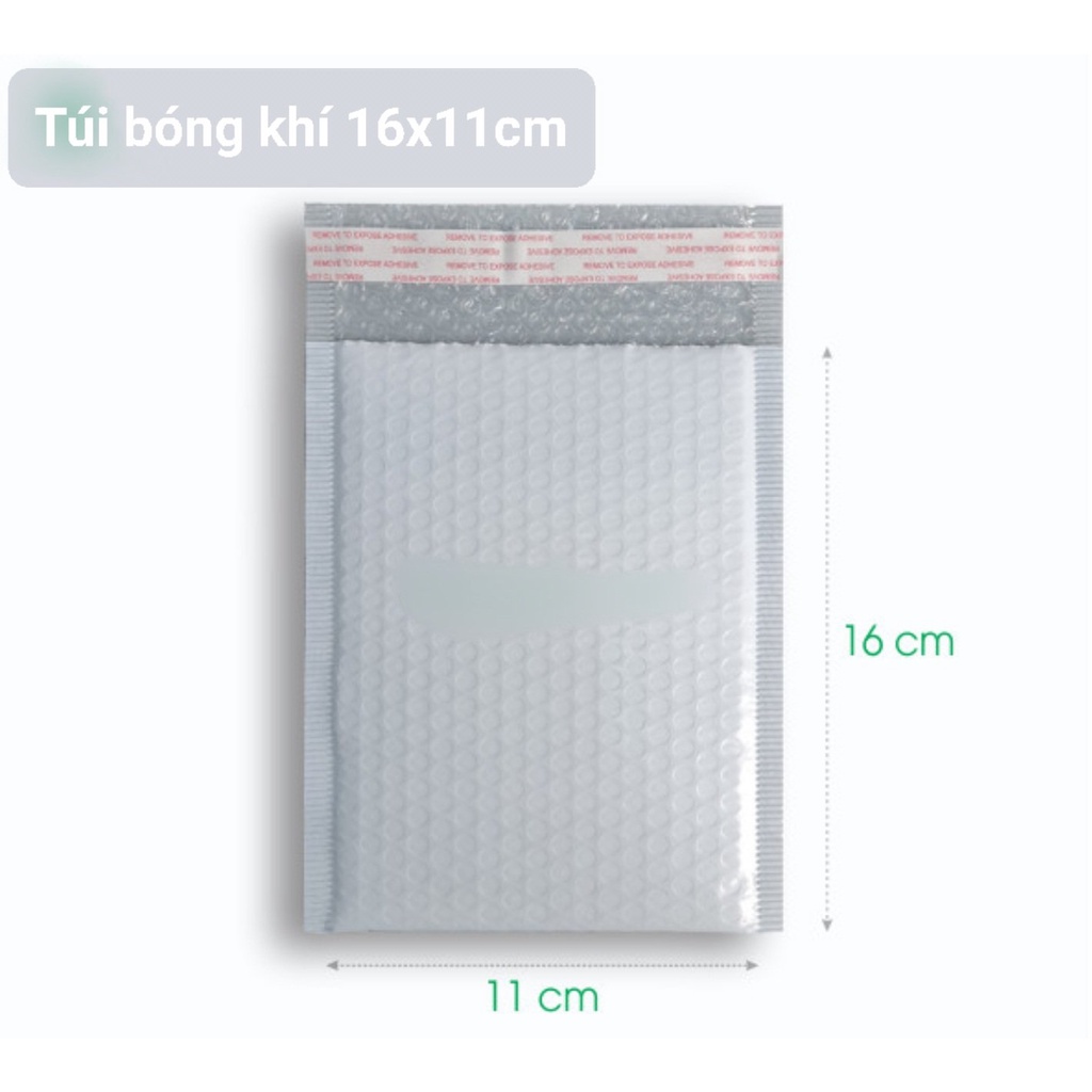 [size 16x11cm] Túi bóng khí gói hàng Bubble Mailer - Combo 5 cái màu ...