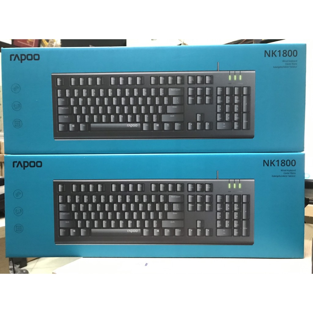 Bàn phím có dây Rapoo NK1800 USB | Shopee Việt Nam