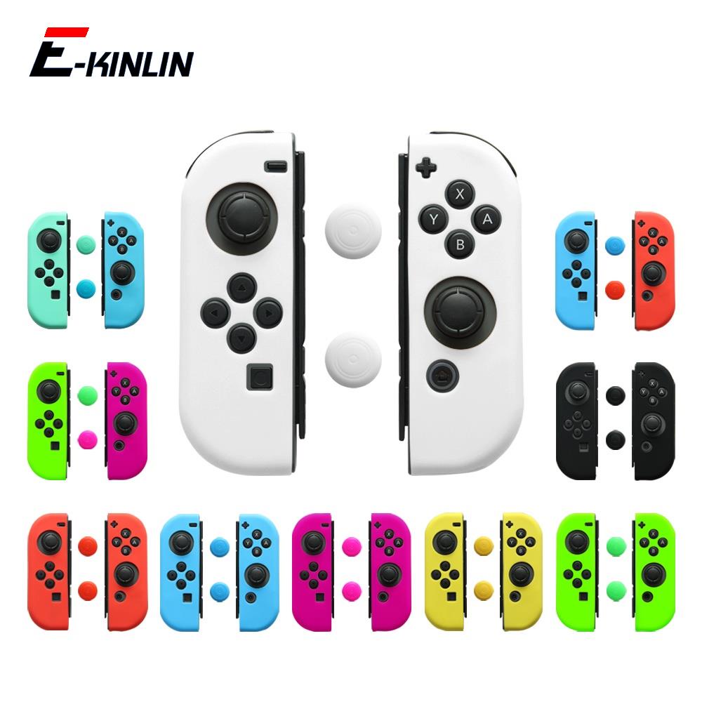Vỏ Bọc Bảo Vệ Nút Điều Khiển Chơi Game Nintendo Switch OLED Joy-Con NS Bằng Cao Su Silicone Mềm ...