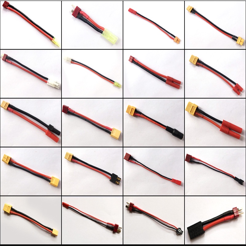 TAMIYA Đầu Nối Pin Lipo XT60 EC5 EC3 T Deans 4.0mm 3.5MM 3.5MM 10 12 14 16Awg 10cm Cho Pin Lipo ...