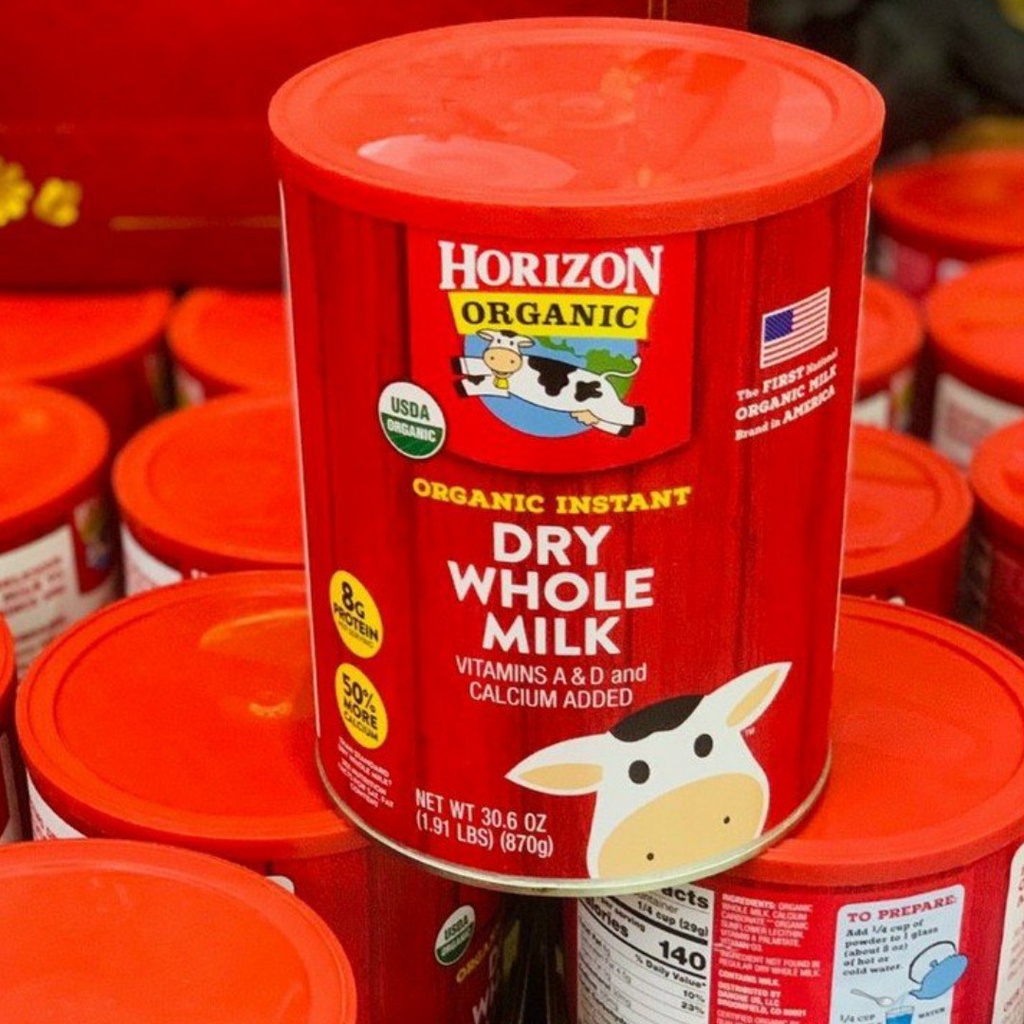 [Date T9/2025] Sữa tươi dạng bột Horizon Organic Dry Whole Milk 870g ...