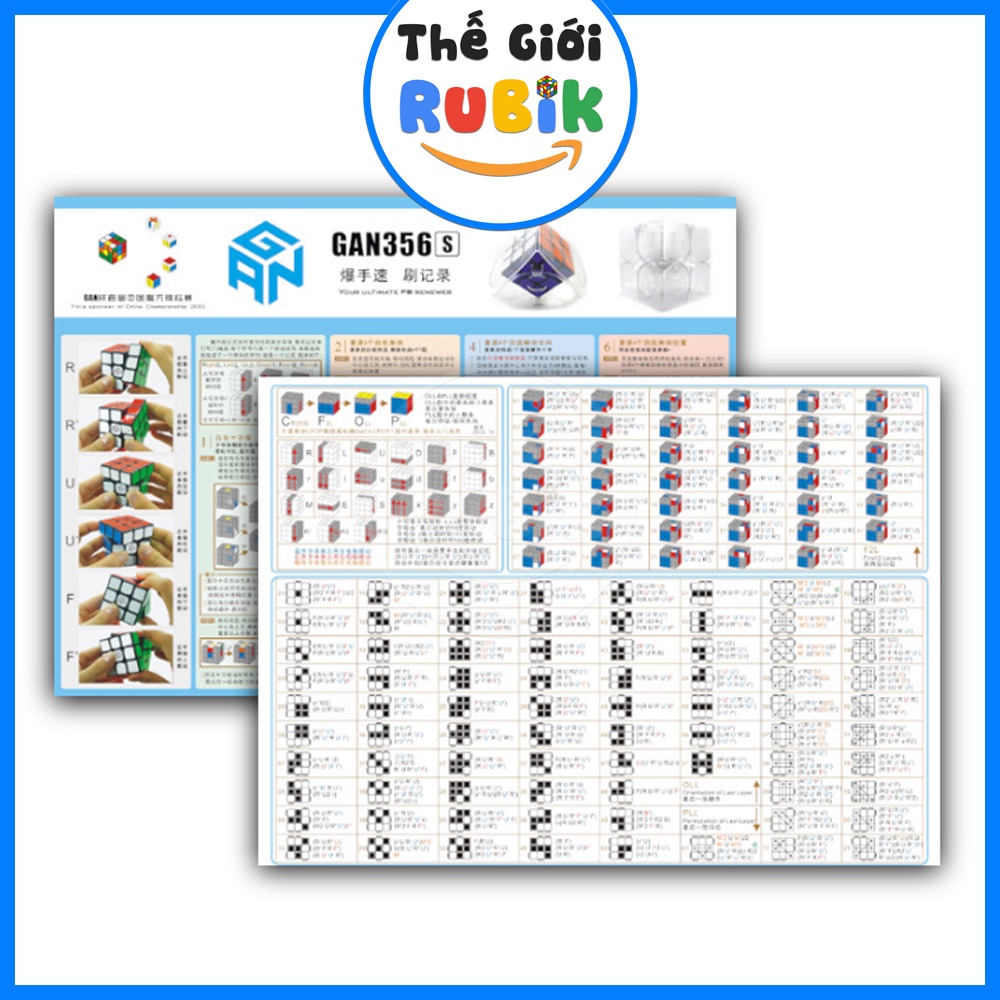 GAN CFOP Guide - Công thức giải Rubik 3x3 nâng cao Chính Hãng GAN CUBE ...