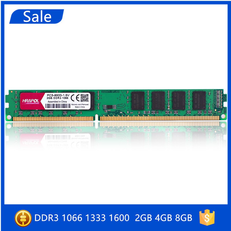 Bộ nhớ DDR3 2GB 4GB 8GB 1066mhz 1333mhz 1600MHZ PC3-8500U PC3-10600U PC3-12800U Máy tính để bàn ...