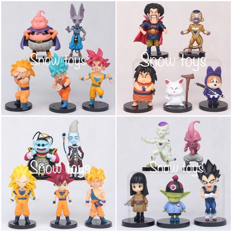 Mô hình Dragon Ball Super WCF - Buu Beerus Whis Frieza Vegeta Goku God ...