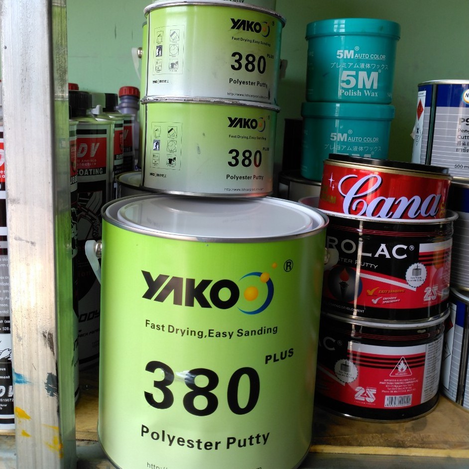 BỘT - BẢ MATIT TRÁM TRÉT KIM LOẠI - NHỰA ĐA DỤNG POLYESTER PUTTY YAKO 380 PLUS | Shopee Việt Nam