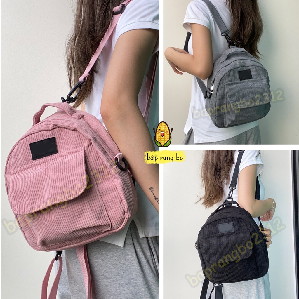 BALO NHUNG MINI SIU CUTE MANG ĐI HỌC ĐI CHƠI UNISEX BL02 | Shopee Việt Nam